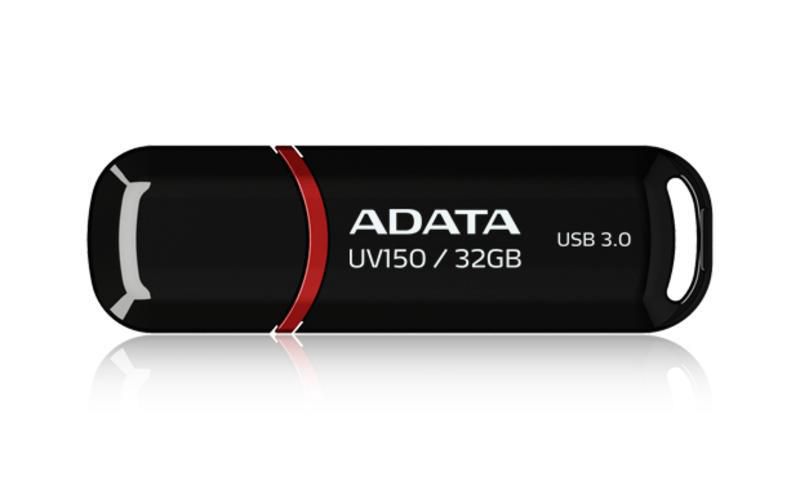 USB raktas ADATA UV150 32GB USB3.0 juodas AUV150-32G-RBK - Topocentras