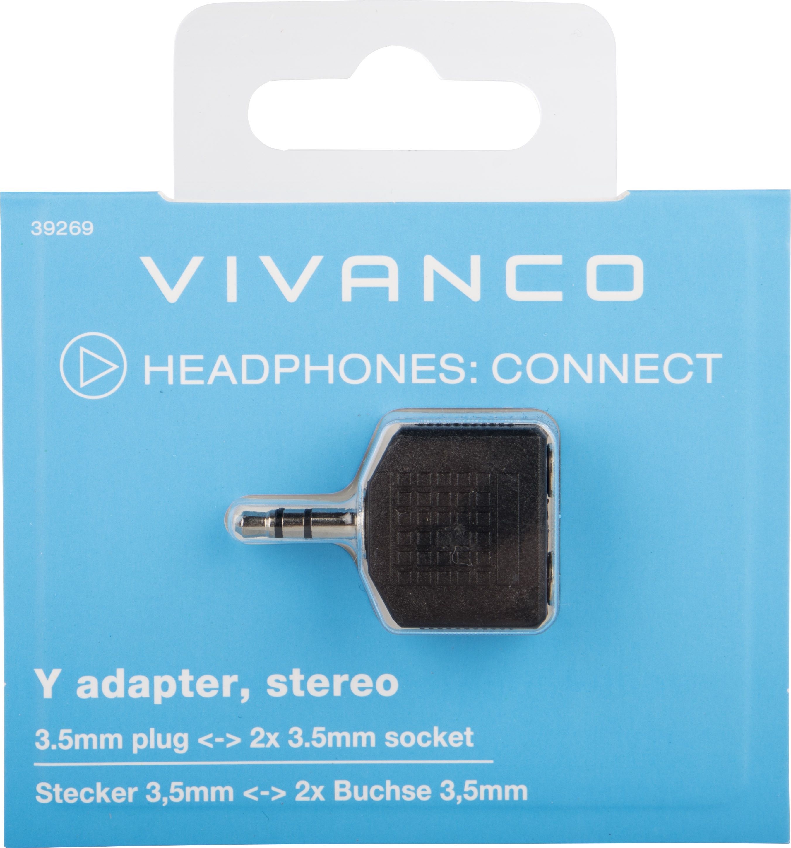 Vivanco adapter 3,5mm - 2x3,5mm (39269) - Topocentras