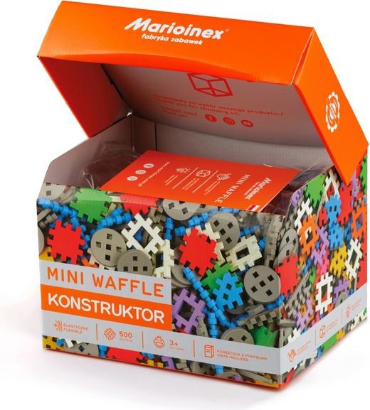 Marioinex Waffle blocks mini 500 pcs Constructor in box - Topocentras