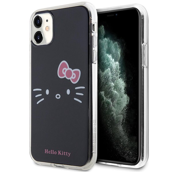 Hello Kitty IML Kitty Face case for iPhone 11 / Xr - black - Topocentras
