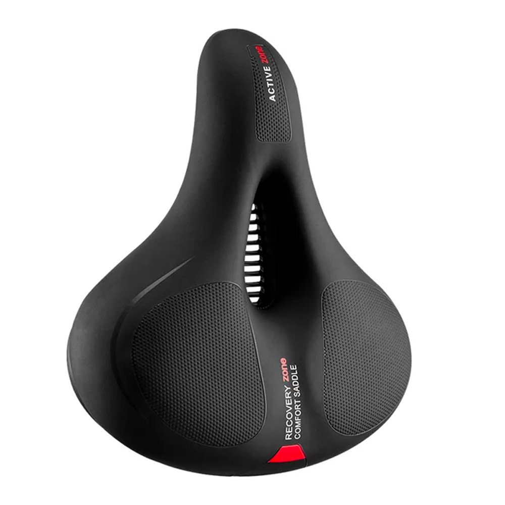 Rockbros AQ-6090R bicycle saddle - black and red - Topocentras