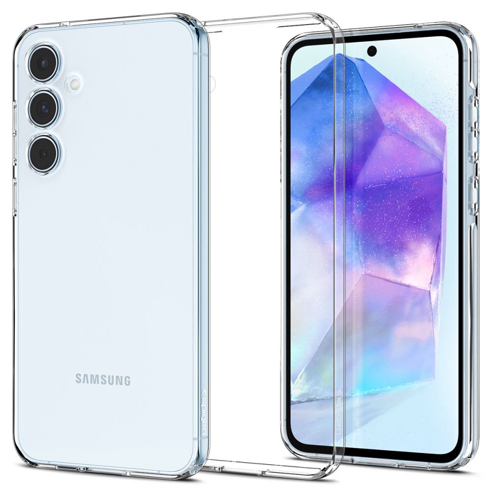 Spigen Liquid Crystal Case for Samsung Galaxy A55 5G - Transparent - Topocentras