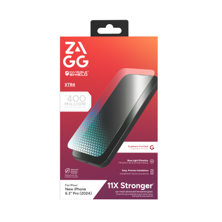 ZAGG InvisibleShield Glass XTR4 Graphene Screen Protector with Blue ...