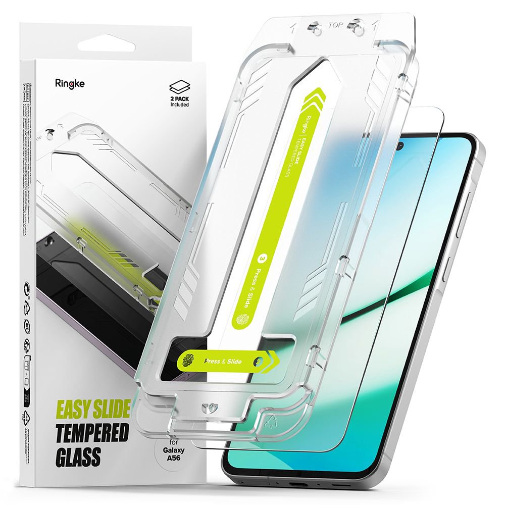 Ringke Easy Slide 2-pack tempered glass for Samsung Galaxy A56 5G ...