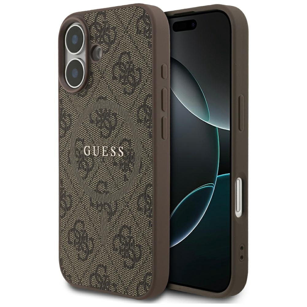 Guess 4G Ring Classic Logo MagSafe Case for iPhone 17 - Brown - Topocentras