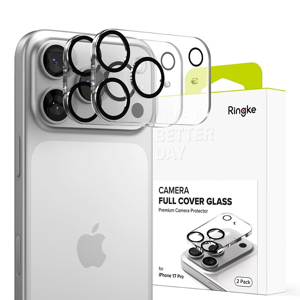 Ringke Camera Full Cover 2-pack for iPhone 17 Pro - Black - Topocentras