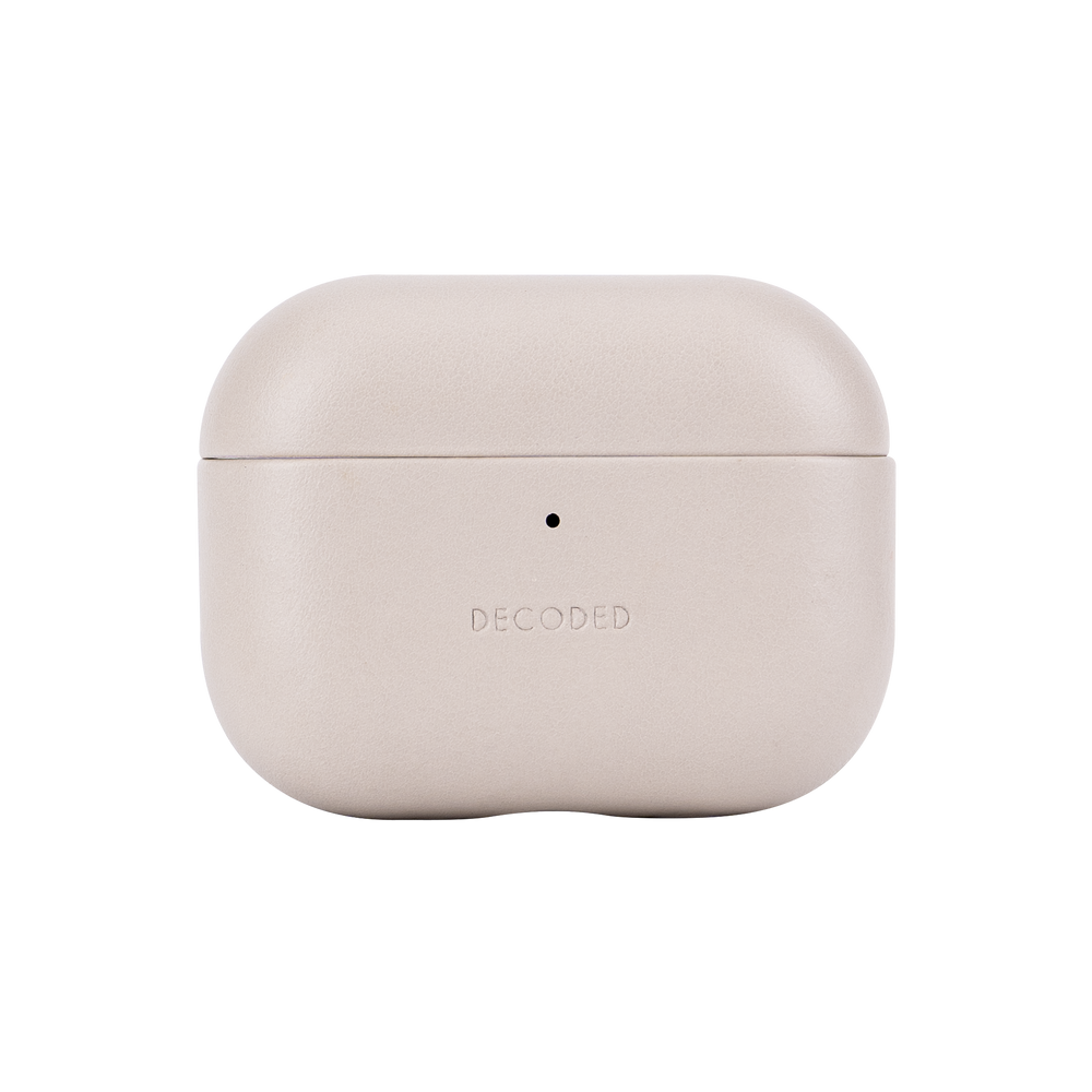 Decoded Leather Case for AirPods Pro 3 - Beige - Topocentras