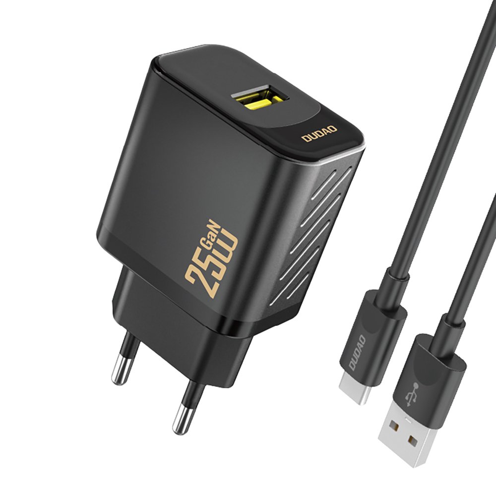 Dudao A27STEU 25W GaN USB-A Wall Charger with USB-A - USB-C Cable ...