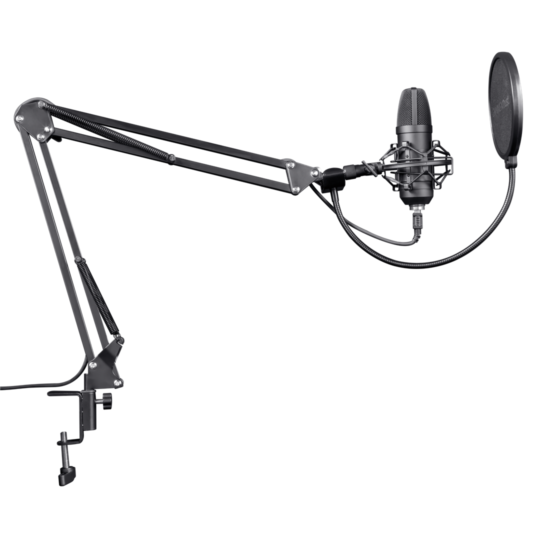 Mikrofonas TRUST GXT252 EMITA Plus, juodas - Topocentras