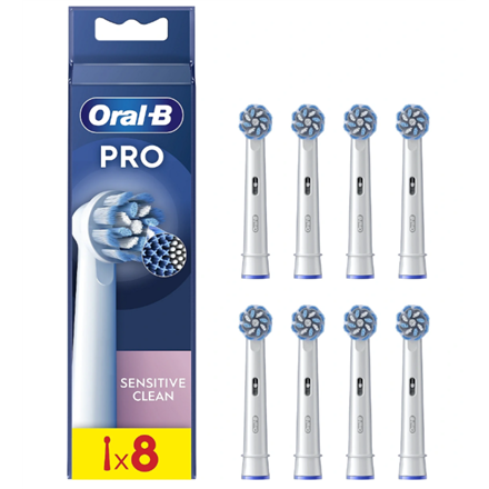Dantų šepetėlio antgaliai ORAL-B, EB60-8 Sensitive Clean Pro, 8 vnt ...