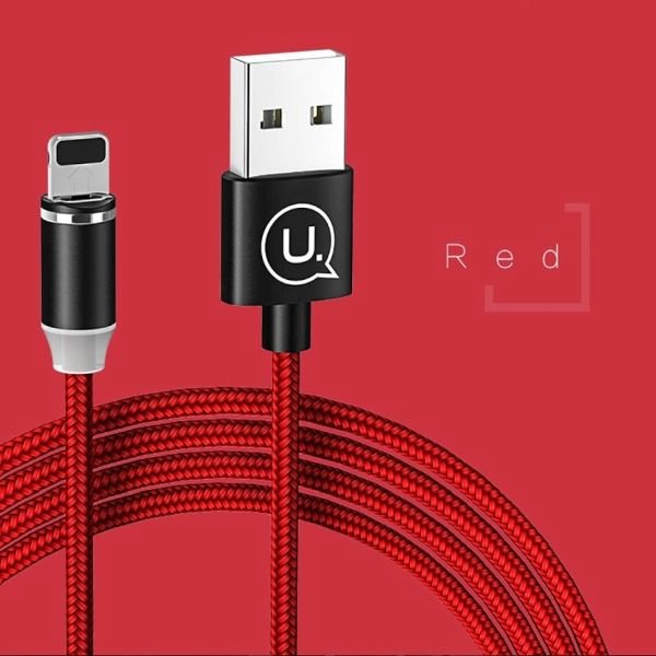 USB cable Usams USB-A - Lightning 1 m Red (63738-uniw) - Topocentras