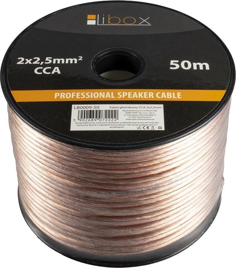 Wire Libox Speaker cable 2x2,50 LB0009-50 - Topocentras