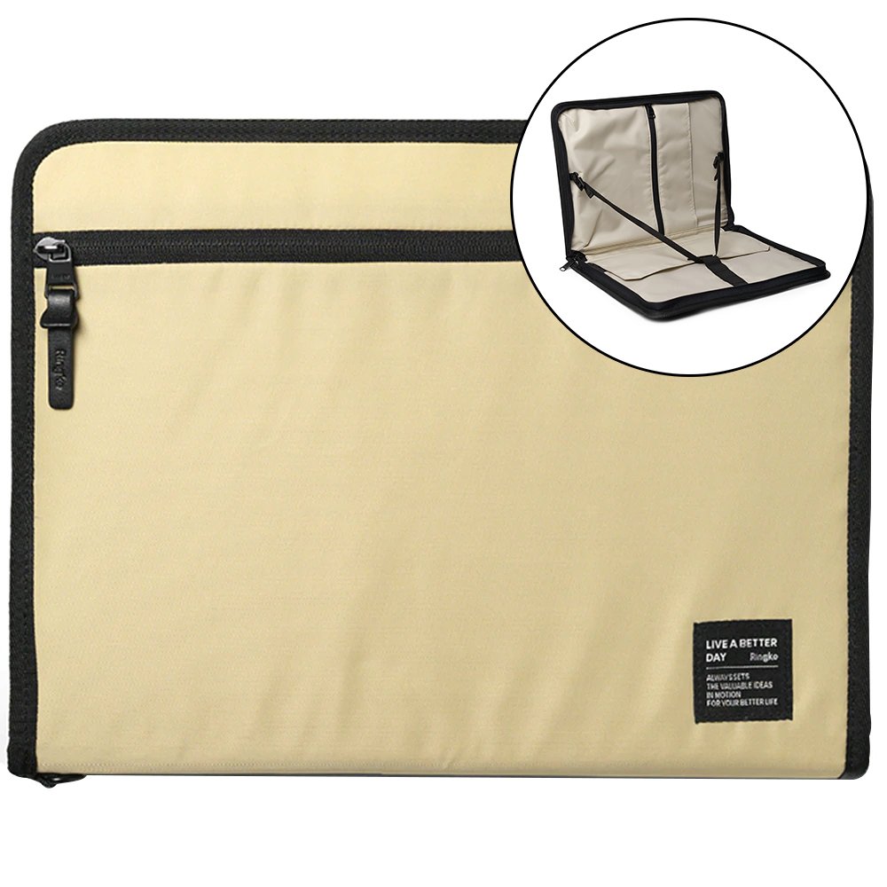 Ringke Smart Zip Pouch for a laptop up to 13" with a stand - beige ...