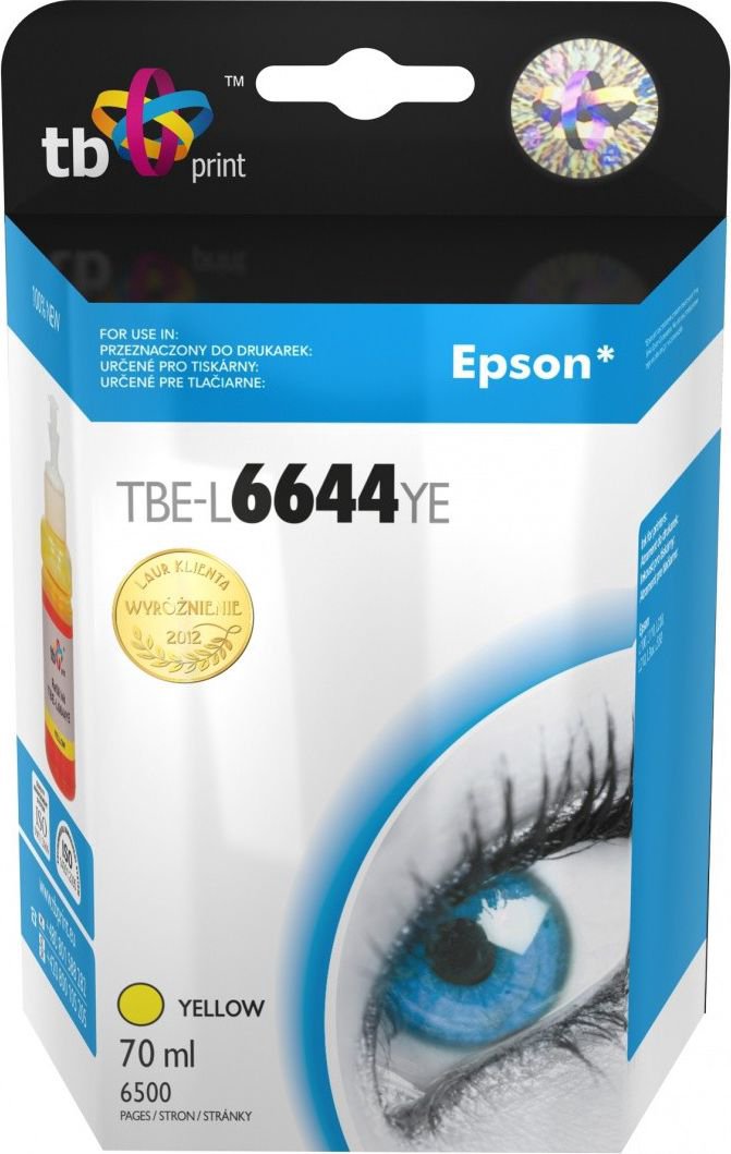 Ink TB Print TBE-L6644YE/ T6644 (Yellow) ink - Topocentras