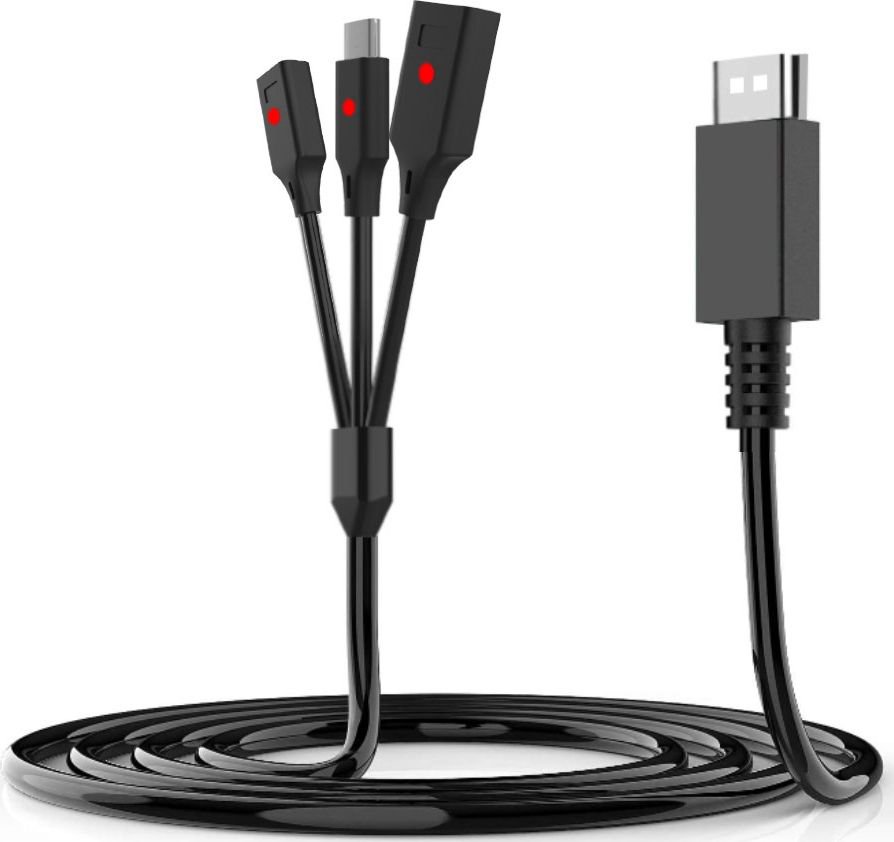 JYS USB cable for USB-C + 2xJoy-Con to Nintendo Switch - Topocentras