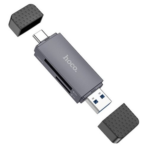 Atminties kortelių skaitytuvas HOCO HB45: SD, TF, USB-A, USB-C ...
