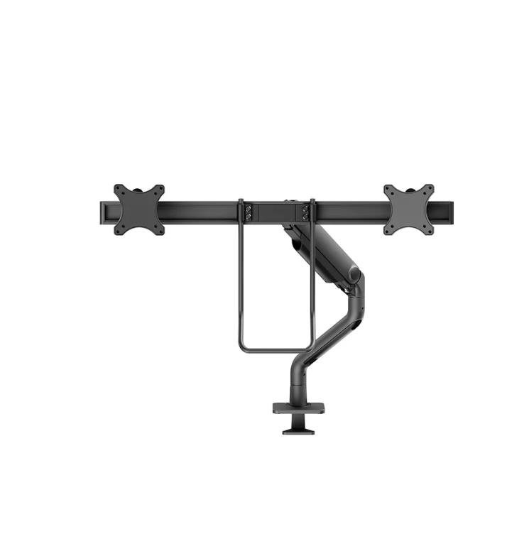 NEOMOUNTS SELECT DESK MOUNT, DOUBLE DISPLAY CROSSBAR (TOPFIX CLAMP &GROMMET) WHITE - Topocentras