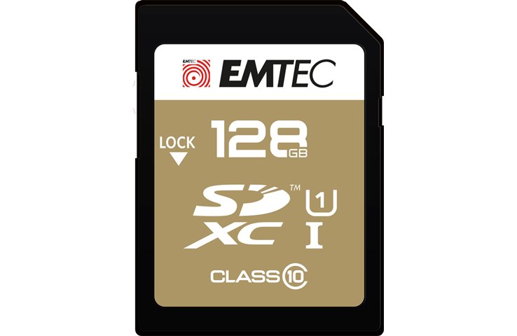 Emtec SDHC 128GB UHS-I U1 EliteGold - Topocentras