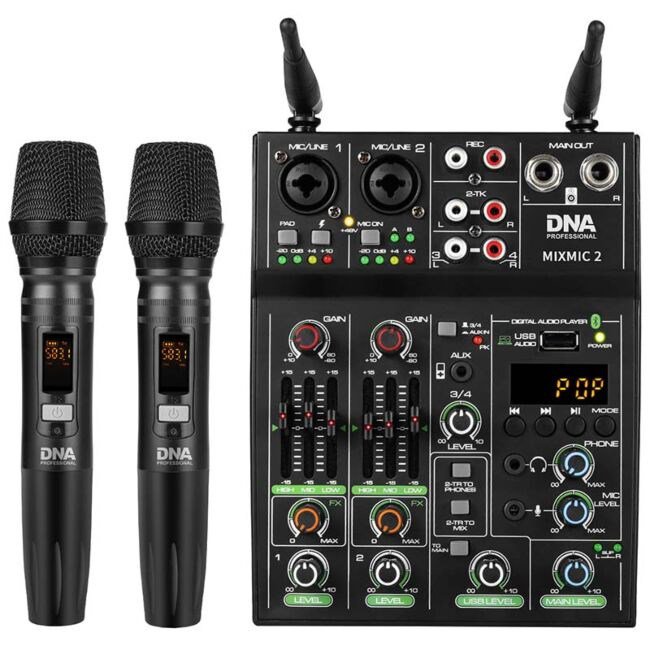 DNA MIXMIC 2 - komplektas (USB garso maišytuvas + 2 belaidžiai ...