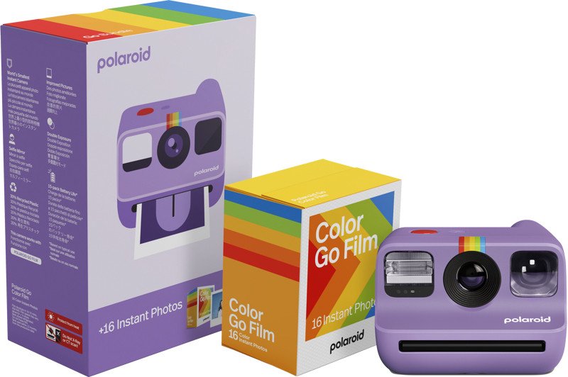 Polaroid Go Gen 2, purple + Color Film Bundle (16 photos) - Topocentras