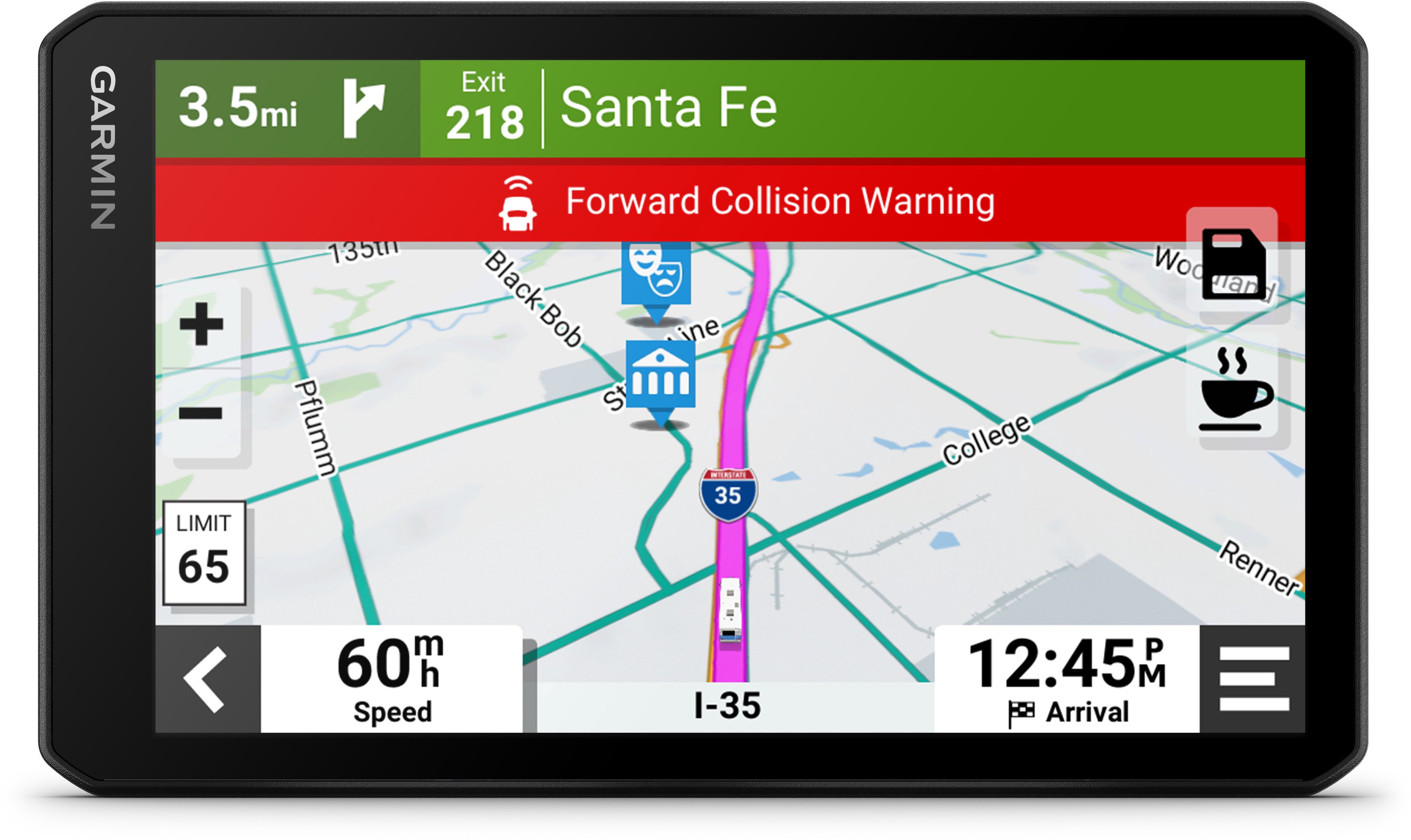 GPS device with 7" touch screen On-board camera & motorhome or caravan ...