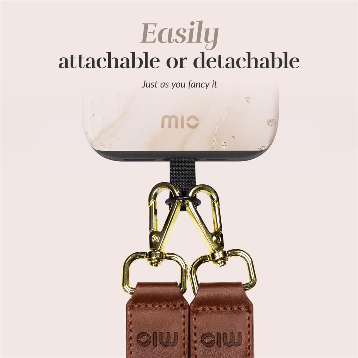 MIO Lanyard strap Gold Marble - Topocentras