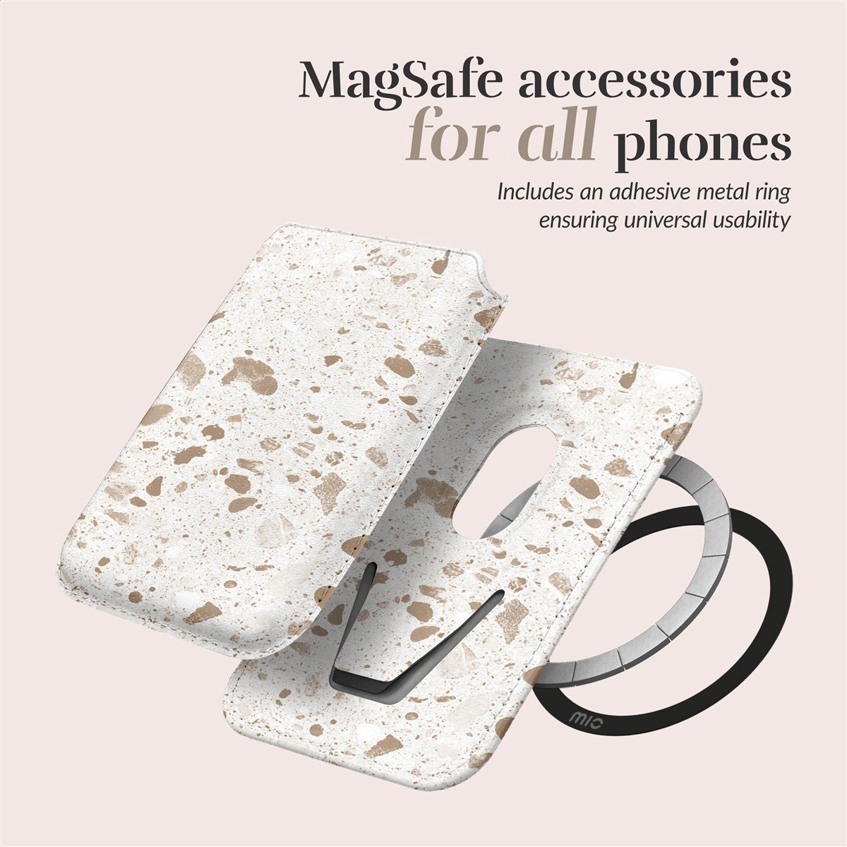 MIO Soft Terrazzo Magsafe Case Compatible Card Holder - Topocentras