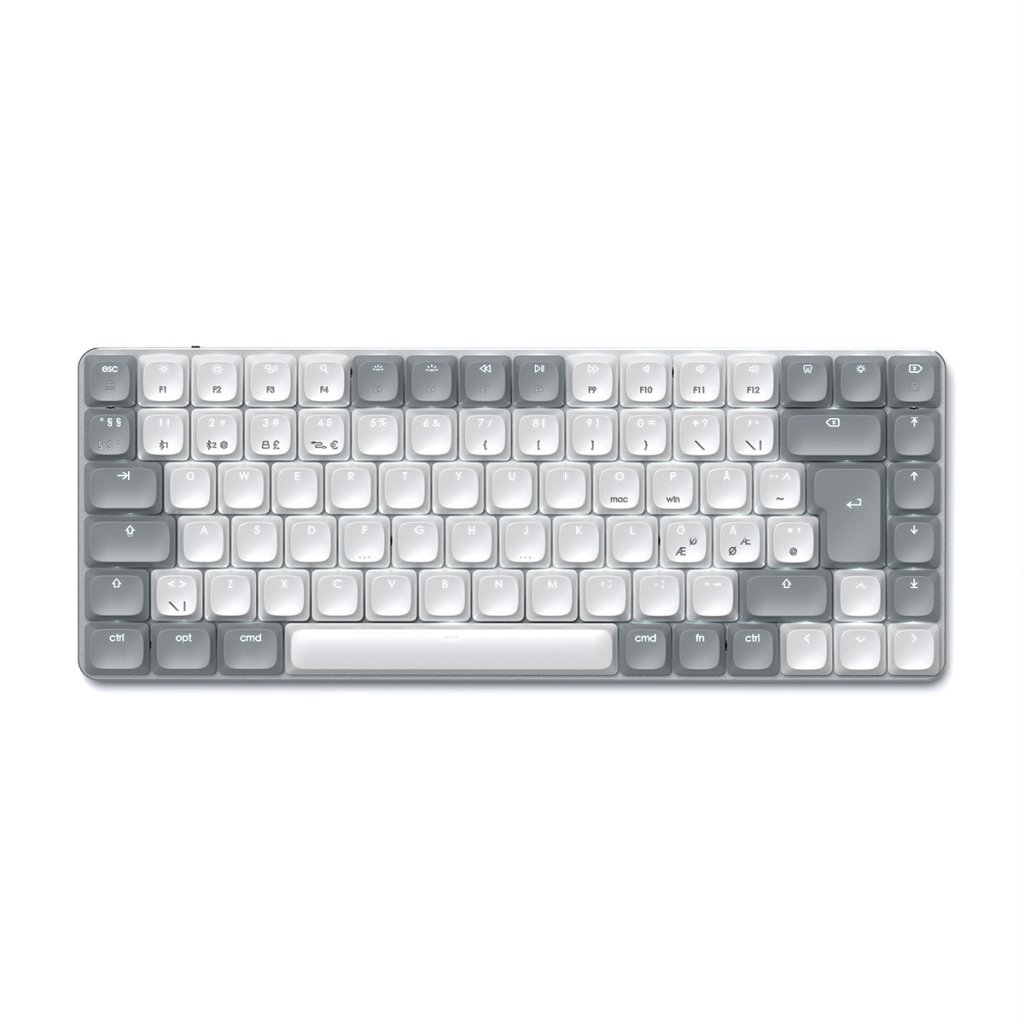 Satechi SM1 Slim Mechanical Backlit Keyboard Nordic Layout - Light Grey ...