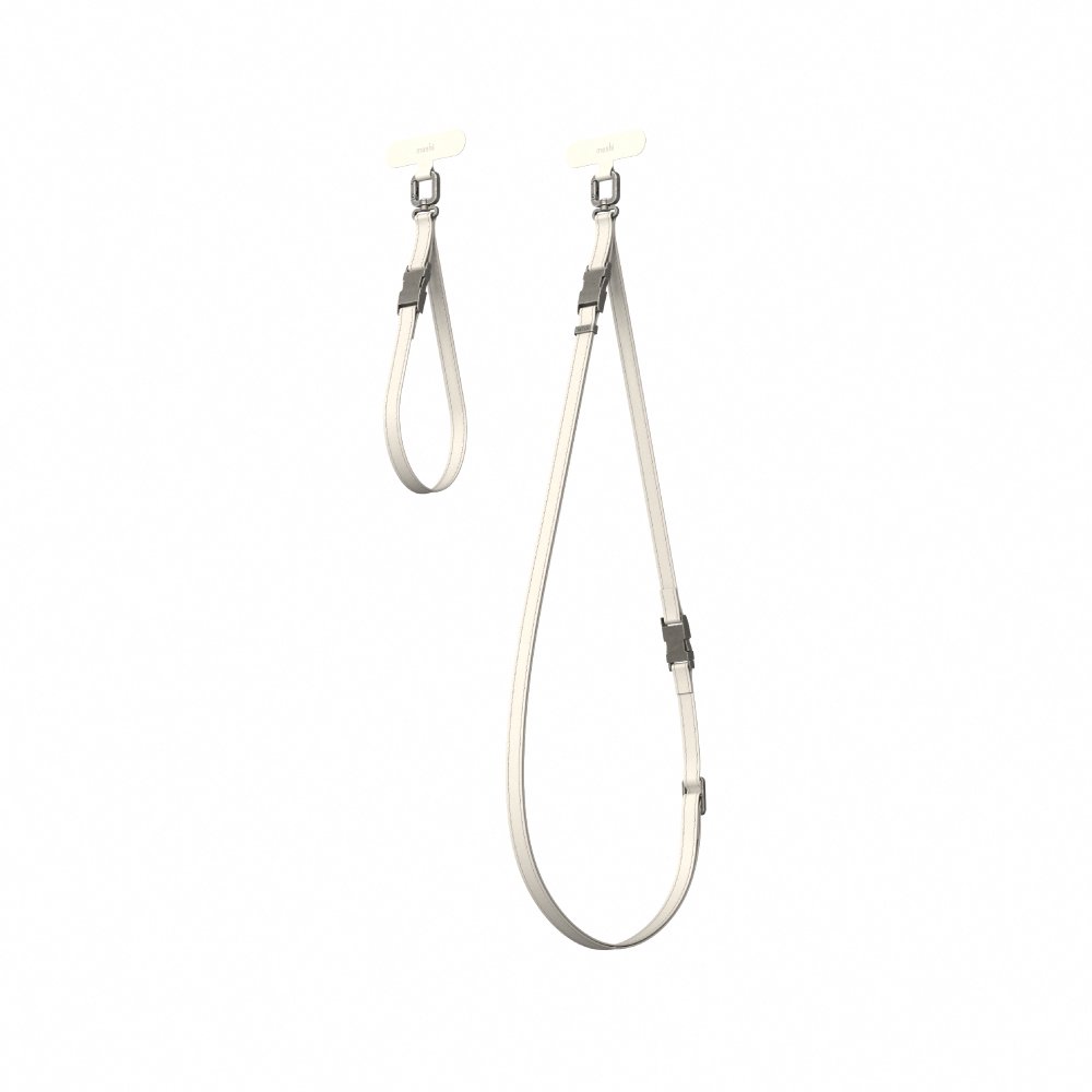 Moshi 2-in-1 Wrist/Body Strap - Eggnog White - Topocentras