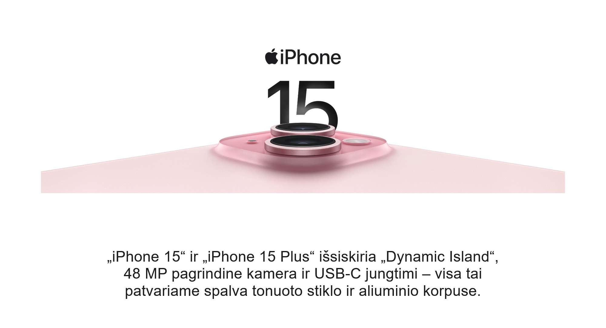 Mobilusis telefonas APPLE iPhone 15 Plus 128GB Black - Topocentras