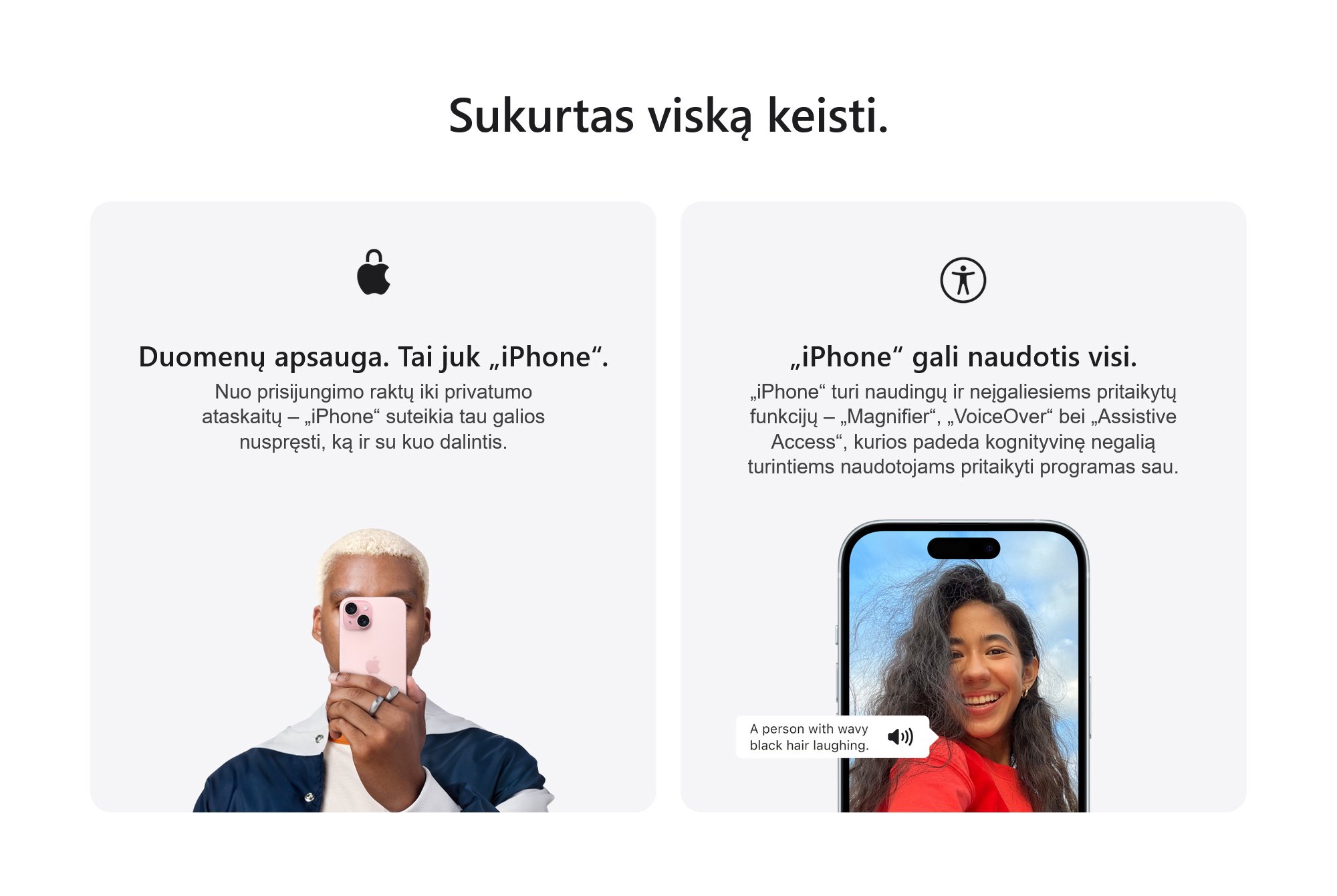 Mobilusis telefonas APPLE iPhone 15 128GB Blue - Topocentras