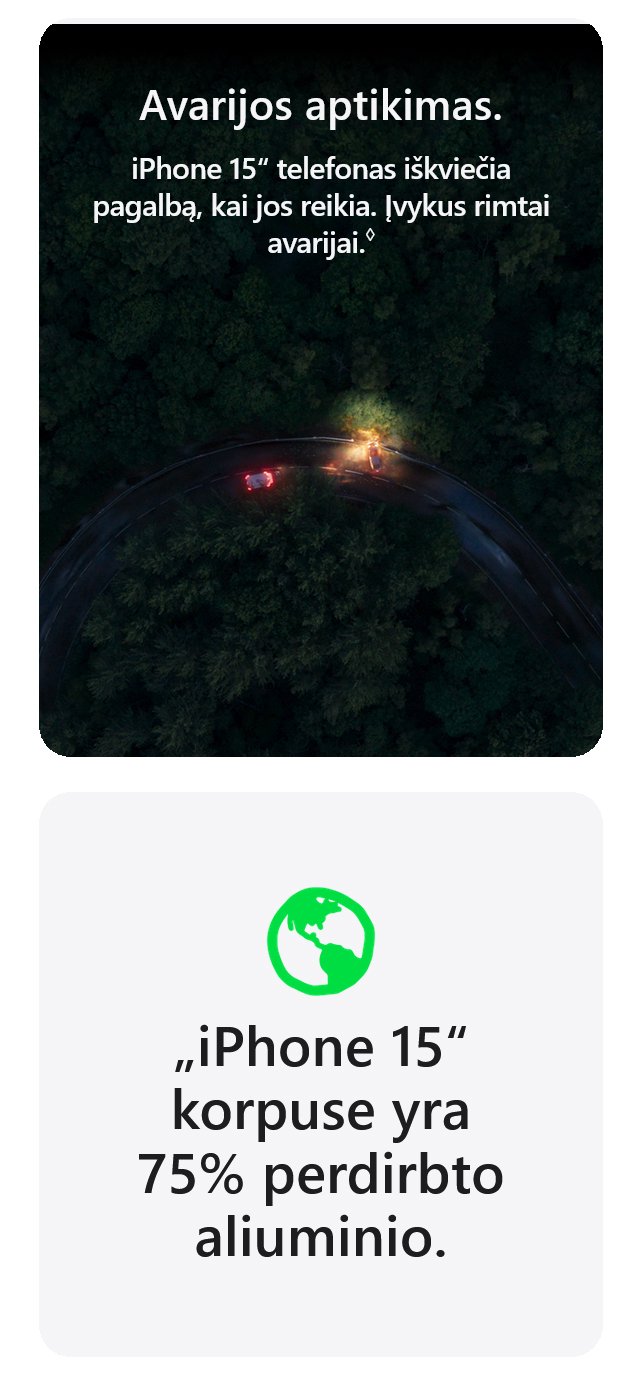 Mobilusis telefonas APPLE iPhone 15 128GB Blue - Topocentras