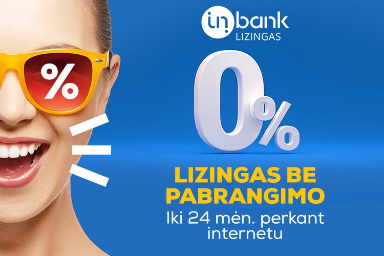 Inbank lizingas be jokio pabrangimo