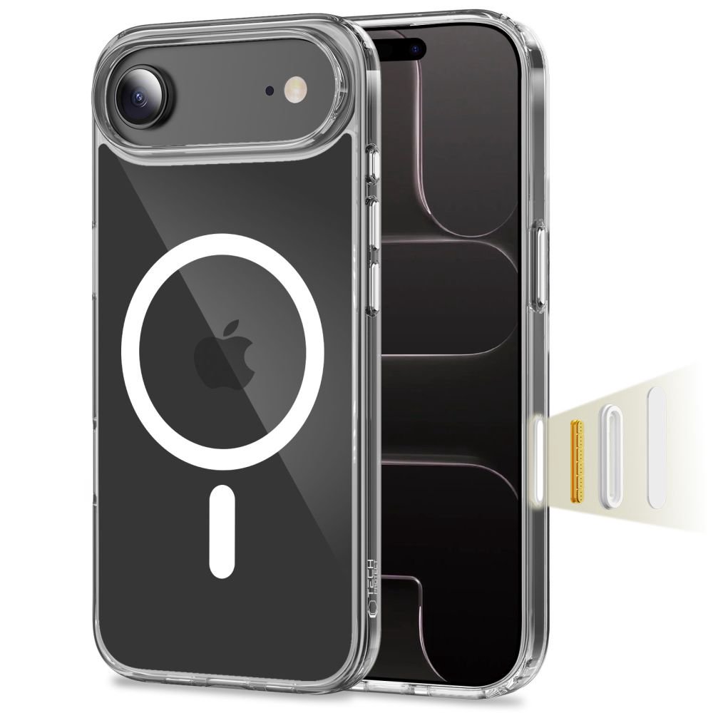 Tech-Protect Flexair Hybrid CC MagSafe Case for iPhone Air - Clear ...