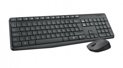 Logitech MK235 Combo Belaidė klaviatūra + pelė, US, Pilka (SPEC ...